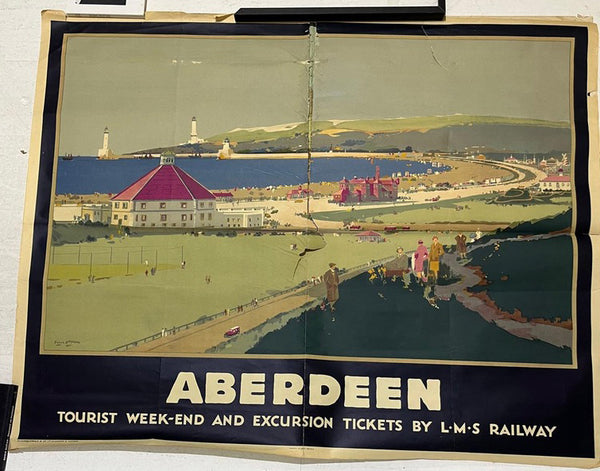 Aberdeen Scotland by Fred Mason - Vintage Posters
