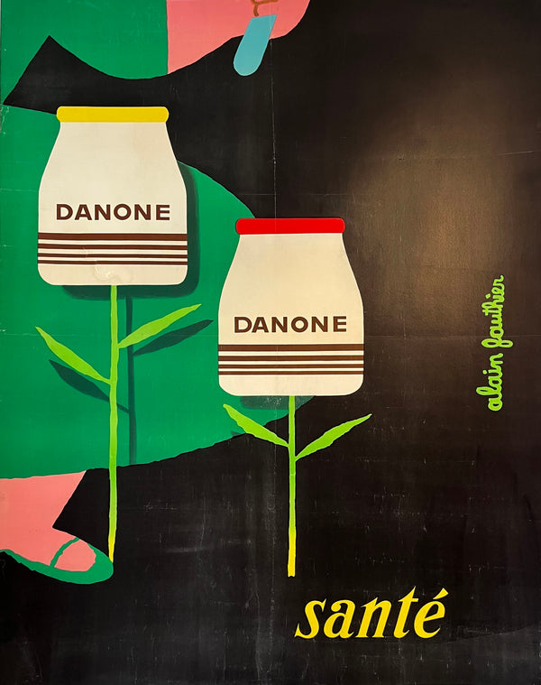 DANONE Yogurt by Alain Gauthier - Vintage Posters