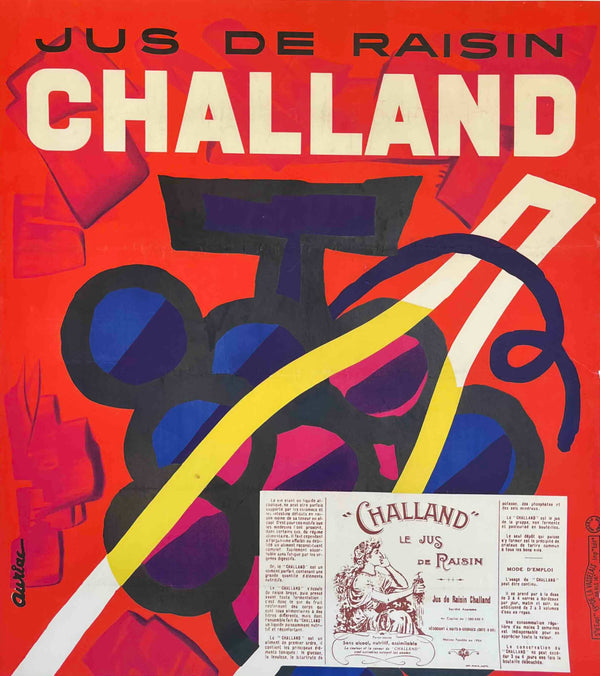 Jus de Raisin Challand - Vintage Posters
