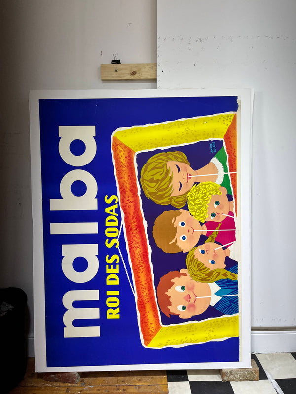 Malba Soda by André Roland - Vintage Posters