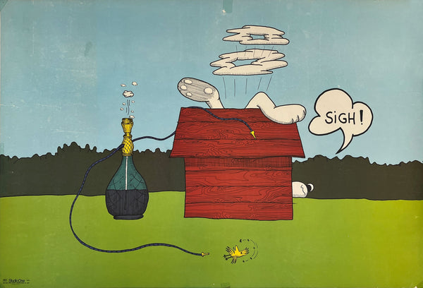 Snoopy and Woodstock Stoned - Vintage Posters