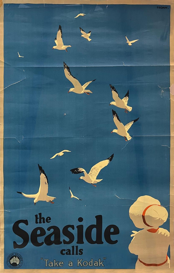 The Seaside Calls by Percy Trompf - Vintage Posters
