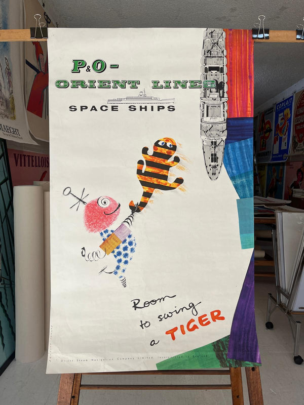 P&O Orient Lines: Room to Swing a Tiger - Vintage Posters