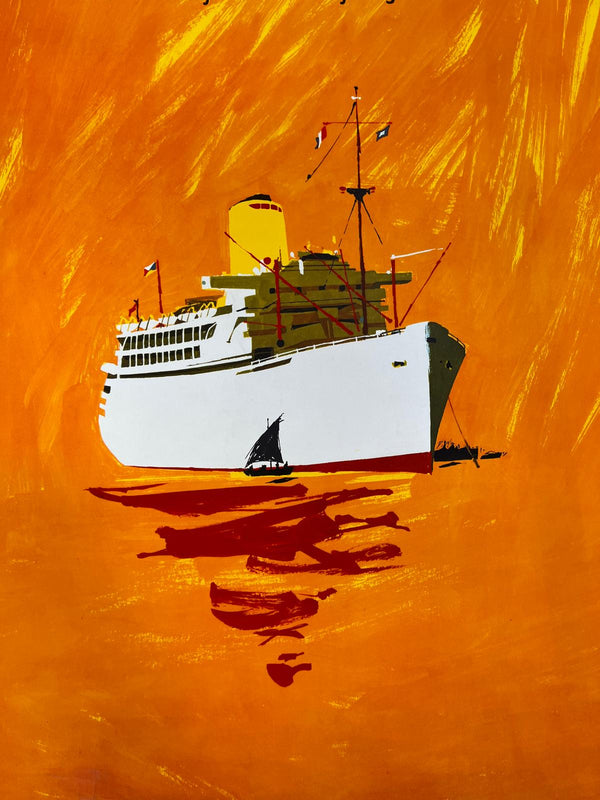 Sunshine Cruising - P&O Orient Lines by David Judd - Vintage Posters